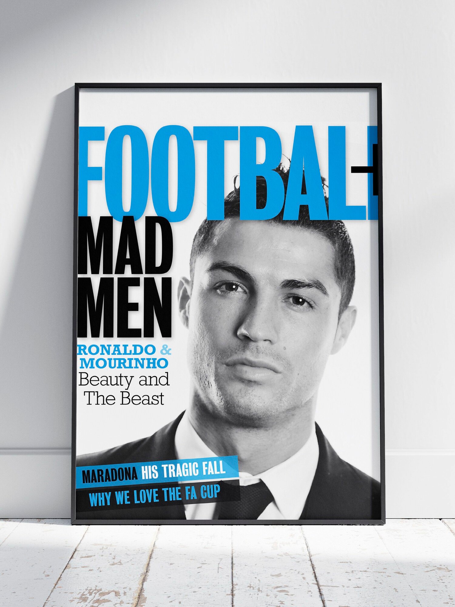 Плакат на стену для интерьера Реал Мадрид (Криштиану Роналдо - Cristiano Ronaldo 21) - Постер по спорту и физической активности формата A4 (21x30 см)