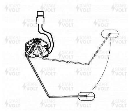STARTVOLT датчик уровня топлива лада LARGUS (12-)/RENAULT LOGAN II (14-) 1.6I VSFS0140