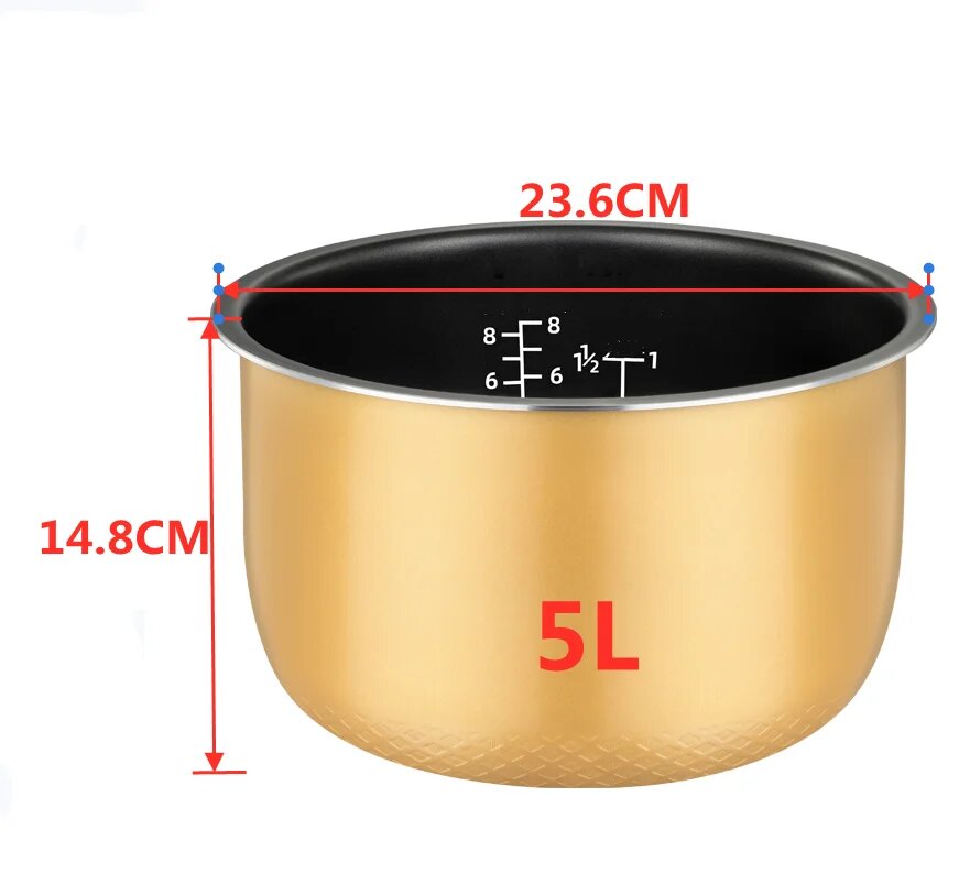 Электрическая чаша для рисоварки Midea 3L 4L 5L 5L thicken