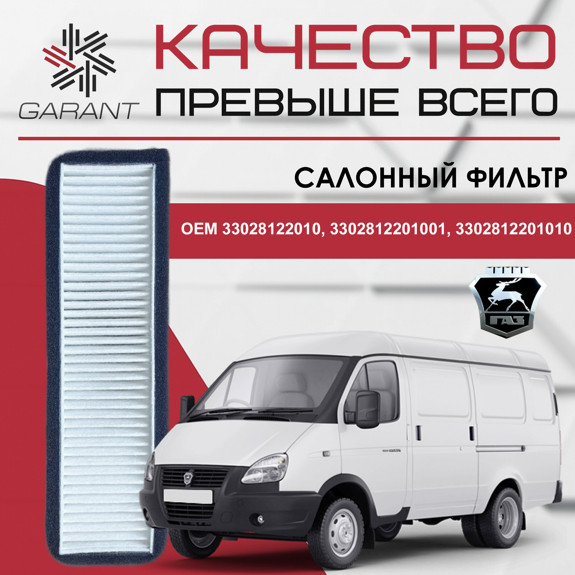GARANT-SPARES Фильтр салонный арт. FG-3302, 1 шт.