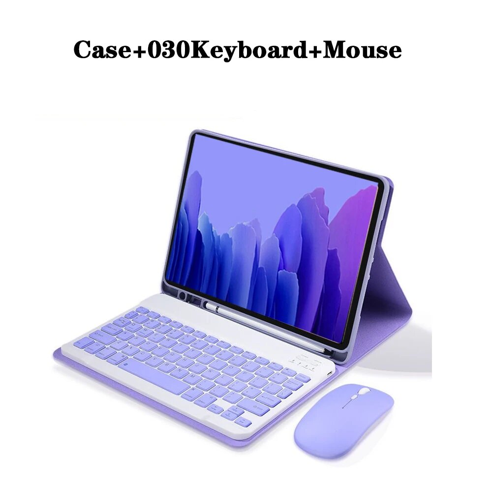 Чехол с клавиатурой для Samsung Galaxy Tab A7 10,4 дюймов Purple 2, Russian