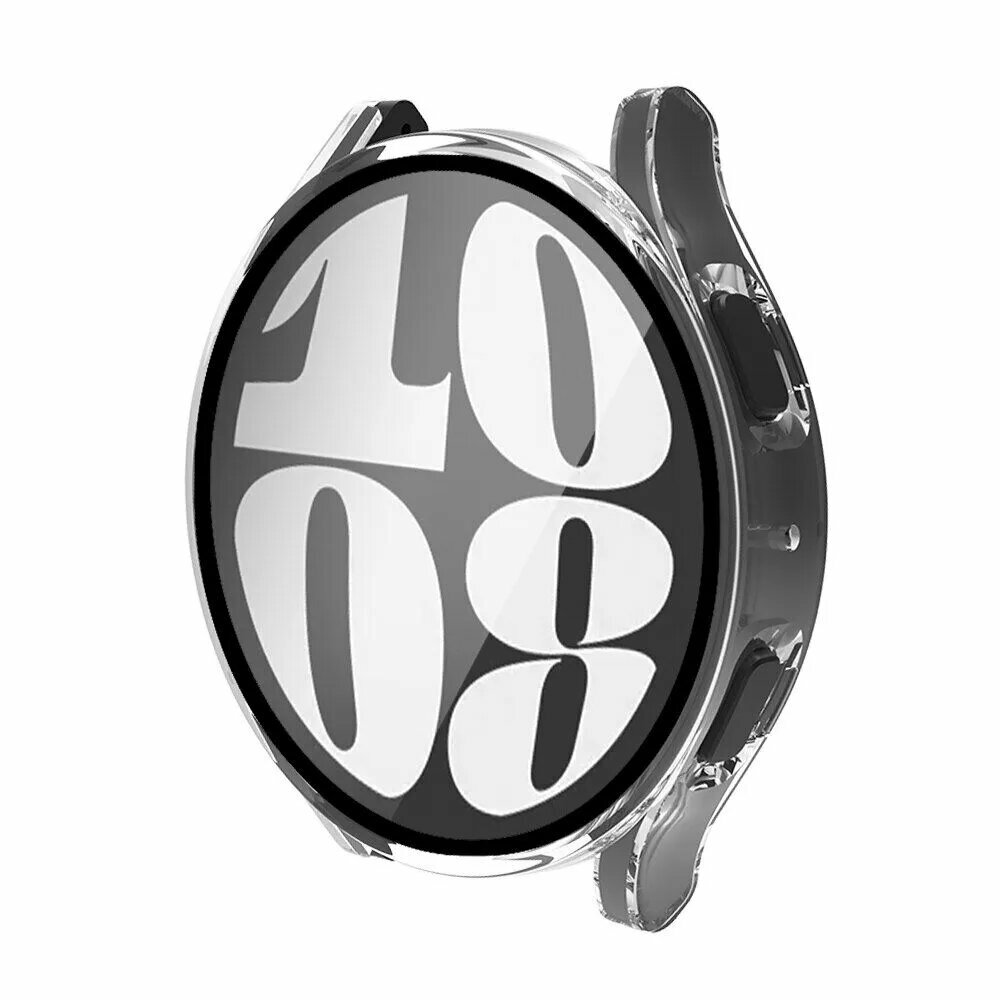 Корпус часов для Samsung Galaxy Watch 6 40 мм Защитная пленка экрана ПК Универсальный бампер для Samsung Galaxy Watch 6 44 мм крышка
