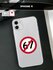 Чехол на Apple iPhone 11 / Айфон 11 с принтом Отменяющий знак 67, прозрачный