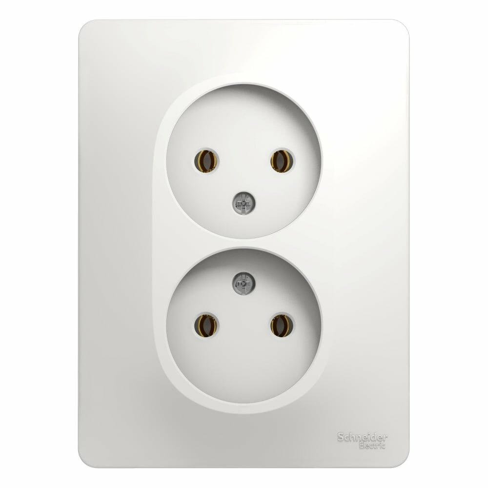 Двухместная розетка Systeme Electric GLOSSA