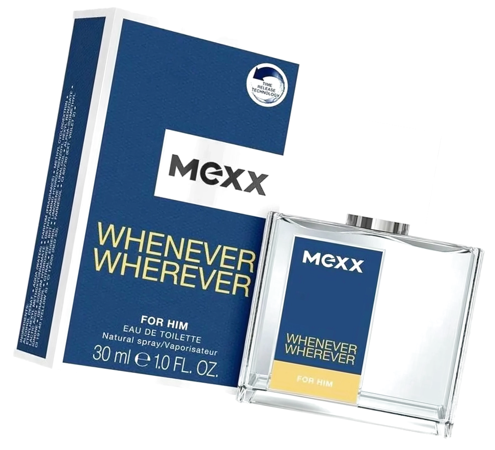 Mexx Whenever Wherever For Him мужская туалетная вода 30 мл - Мекс Когда Бы То Ни Было