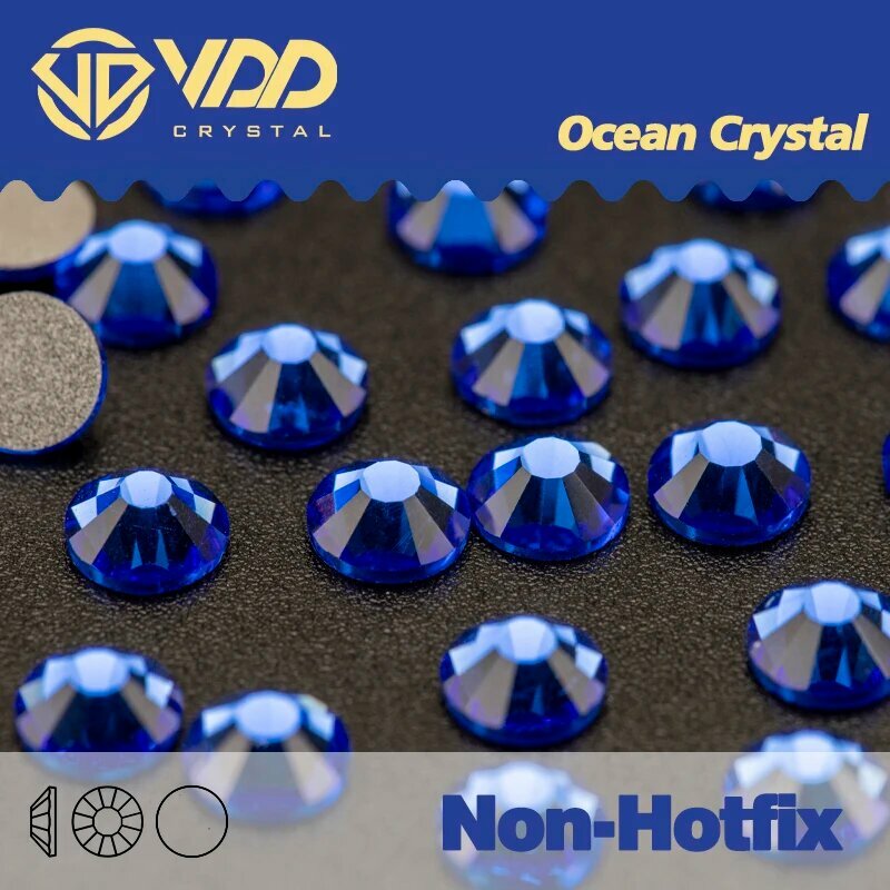 Стразы VDD SS3-SS30 кристалл Синий, SS3 (1440pcs), 030 Sapphire