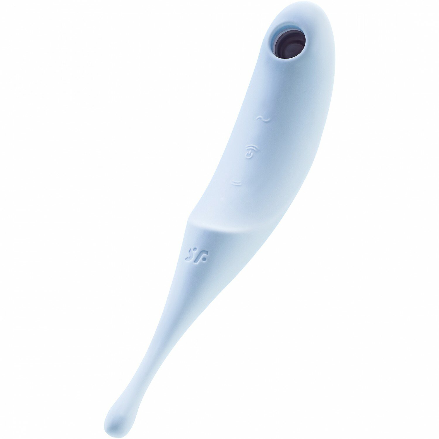 Вакуумно-волновой бесконтактный стимулятор клитора Satisfyer Twirling Pro, голубой