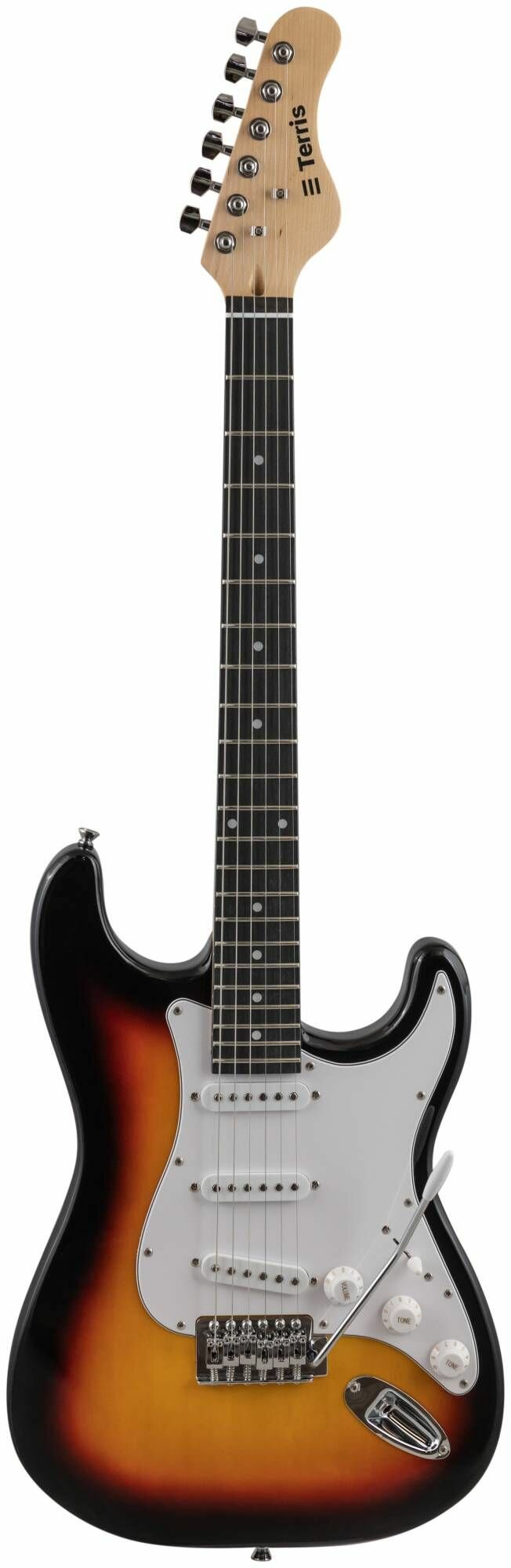 Электрогитара TERRIS стратокастер TST-045 SB, тополь, SSS, 1V, 2T
