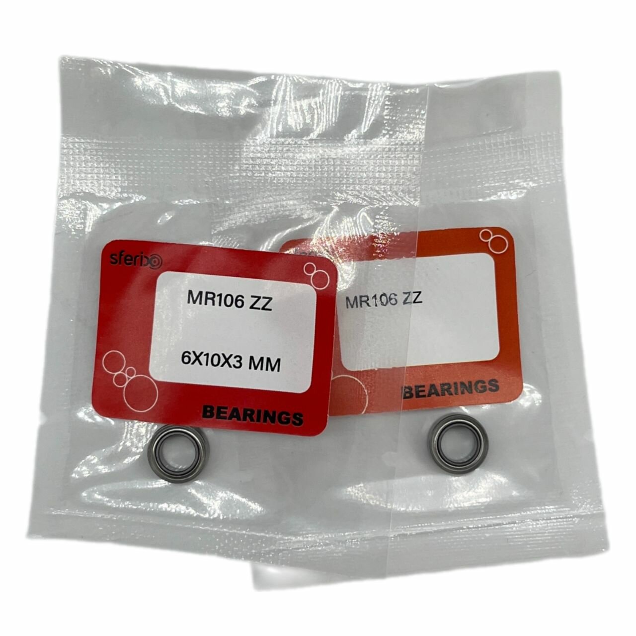 Подшипник MR106 ZZ SFERIX размер 6x10x3 (комплект 2 шт.)
