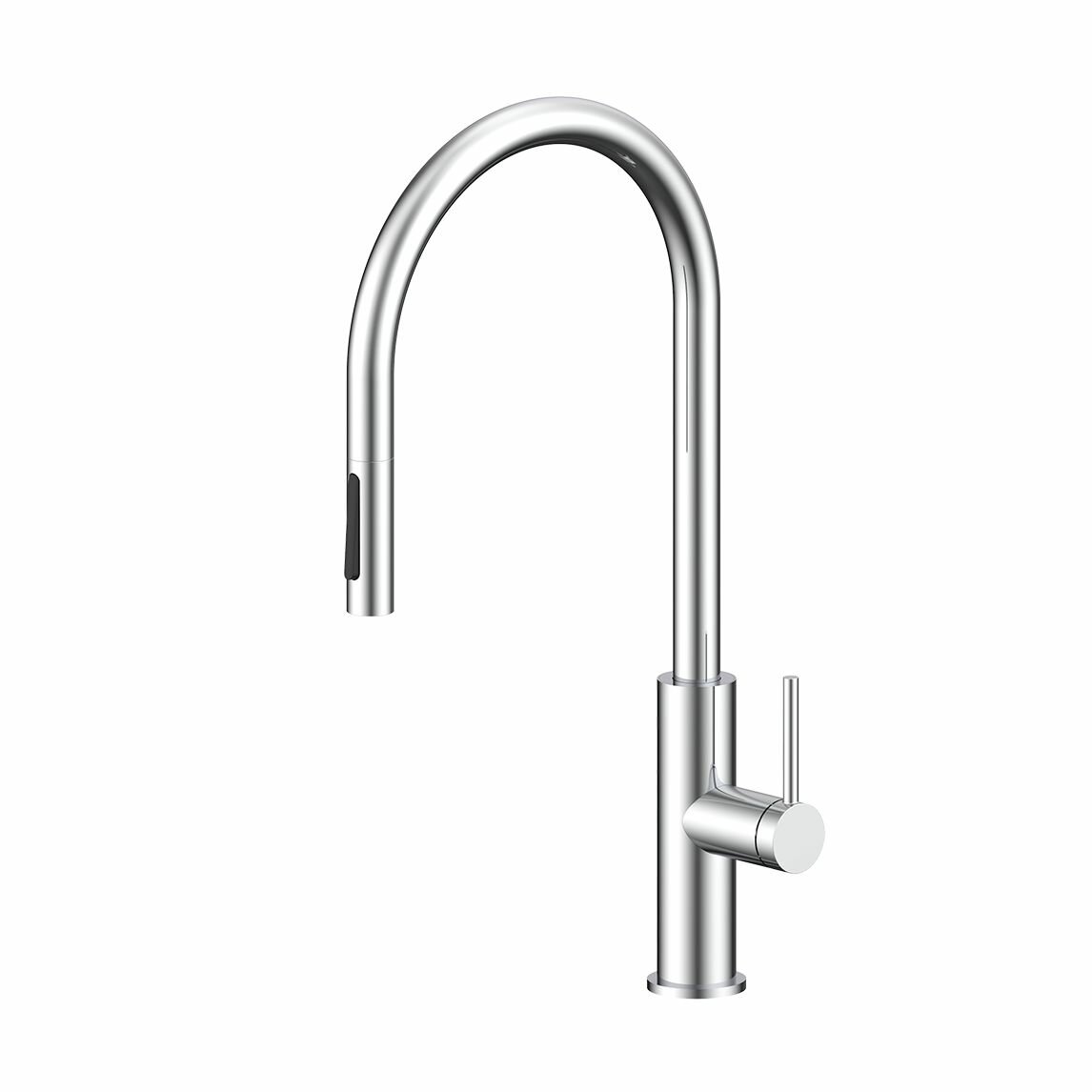 Смеситель для кухни с выдвижным изливом Paulmark SENSO хром, Se215180-CR