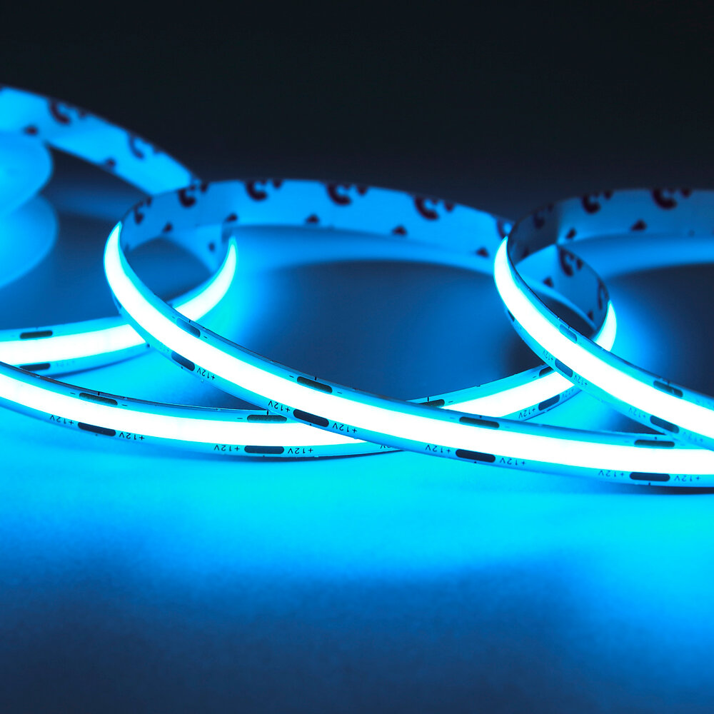Светодиодная лента ShopLEDs Светодиодная лента COB SL480-LT 12V CRI90 (11 W/m, 1200 lm/m, IP20) (холодный синий), 5м