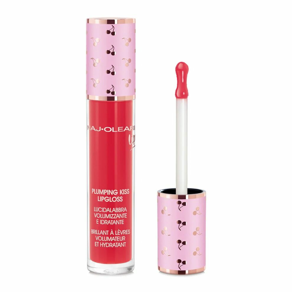 NAJ OLEARI Блеск для губ Plumping Kiss Lipgloss (09 Raspberry Red)
