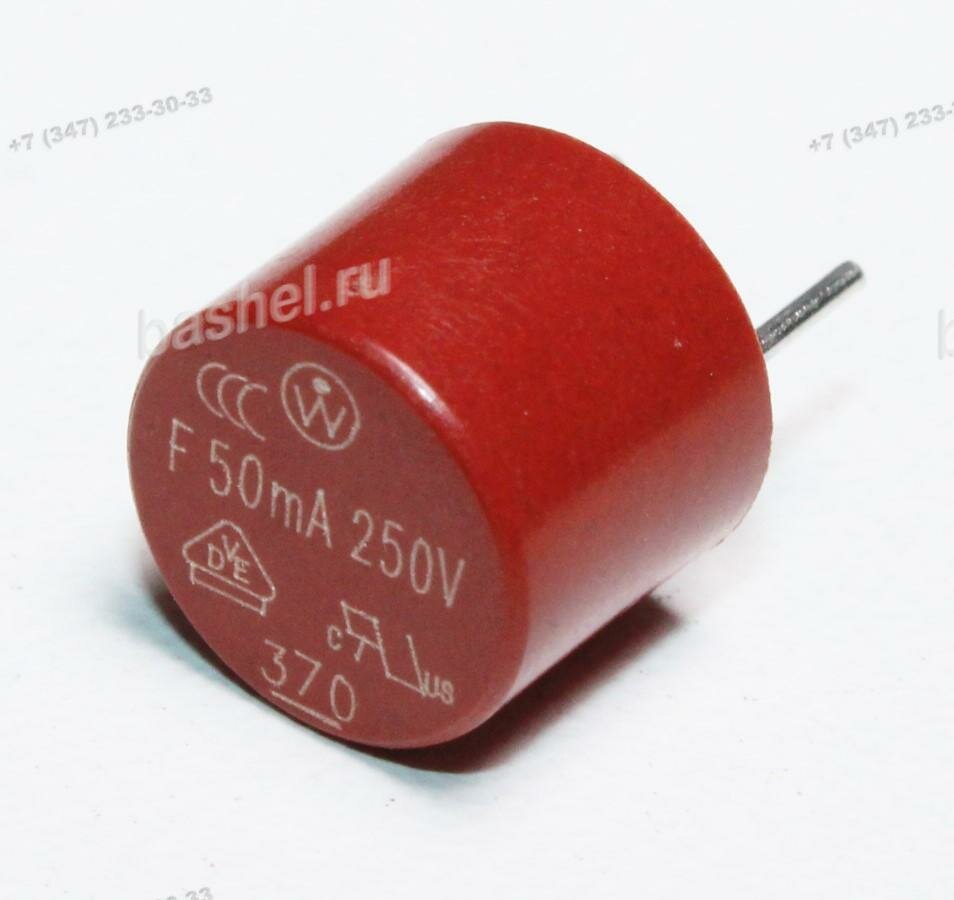 FUSE 50mA 250V (TR5 370 Series), Предохранитель, Littelfuse, (быстродействующий)