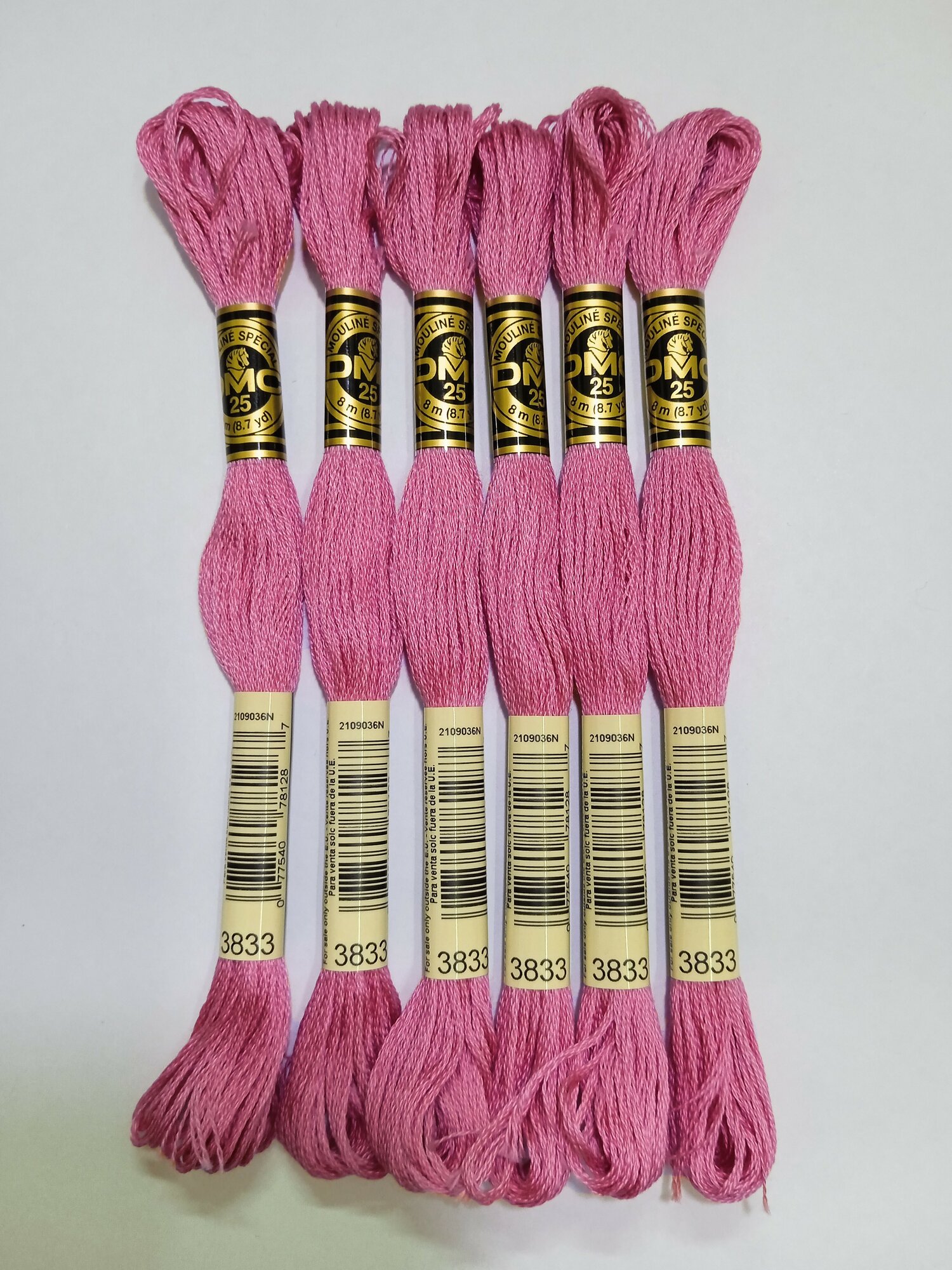 Набор ниток мулине, 8 м, 6 шт DMC-3833_6