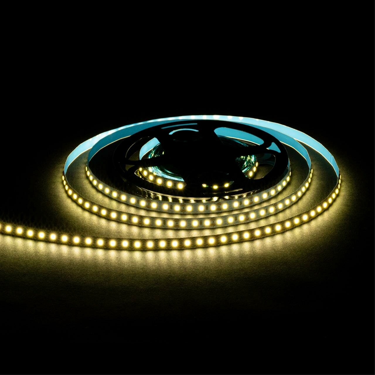 LSE-257 Светодиодная лента 12В, 9,6Вт/м, 840 лм/м, 4000К, smd2835, 120д/м, IP20, ширина подложки 8мм, 5м, д/б