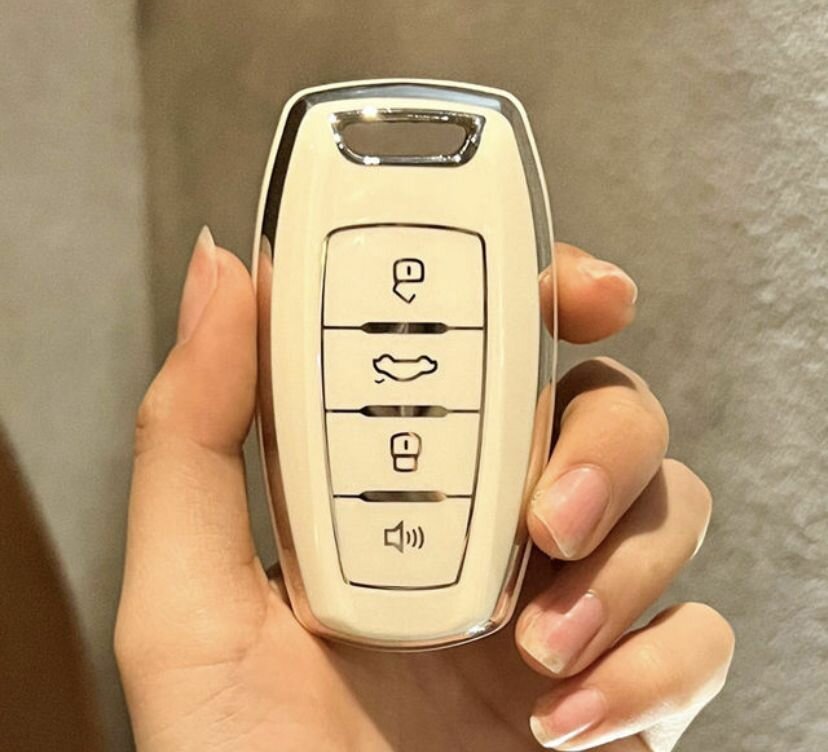 Чехол для ключа Haval Dargo, Jolion, F7, F7x TPU white