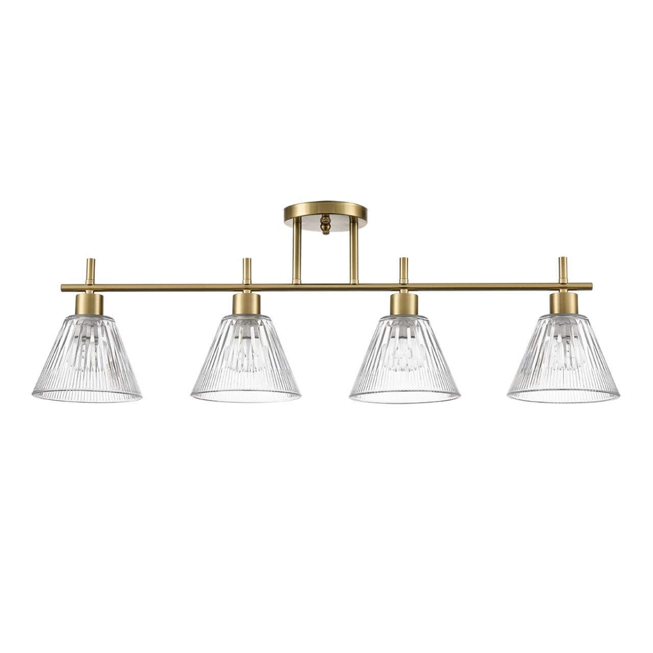 8188/4C COMFI LN25 190 латунь/прозрачный, металл/стекло Потолочный светильник E14 4*40W 220V VIVIAN Lumion