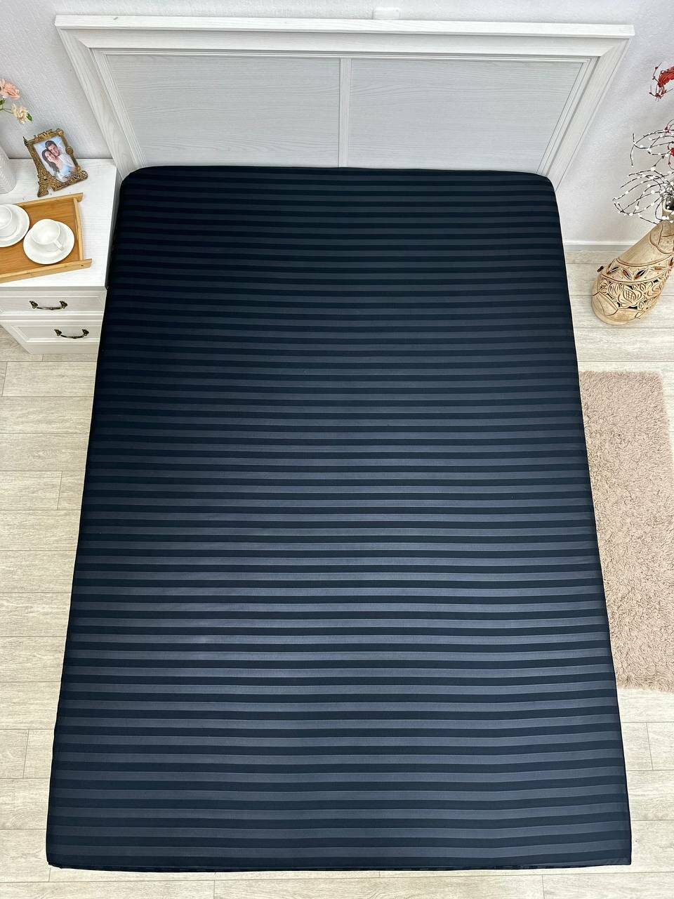 Простыня на резинке 160х200х20 см от бренда YAFETEX полисатин