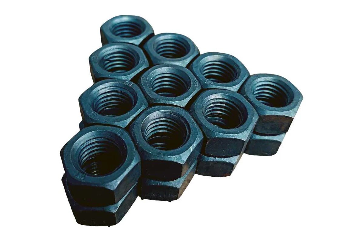 23 болта Гайка М16 высокопрочная черная к. п.10 DIN934, 20 шт. 2000000218021ф20