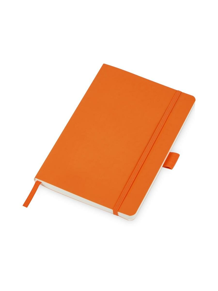 Блокнот А5 в гибкой обложке «Vision 2.0» soft-touch, цвет оранжевый