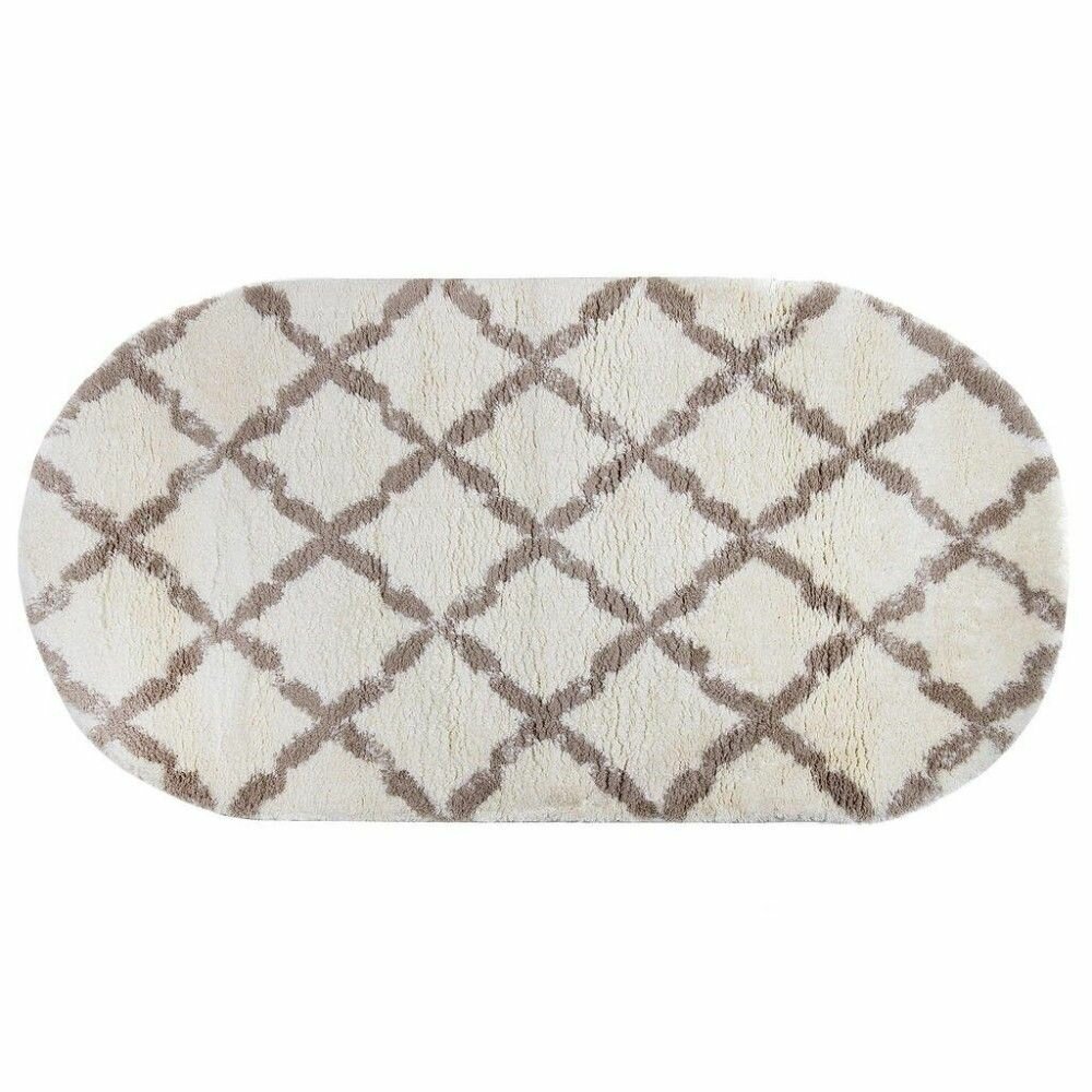 Ковер Oz Caplan Gold Shaggy 0A297A White Овал (2x3 м), основа джут