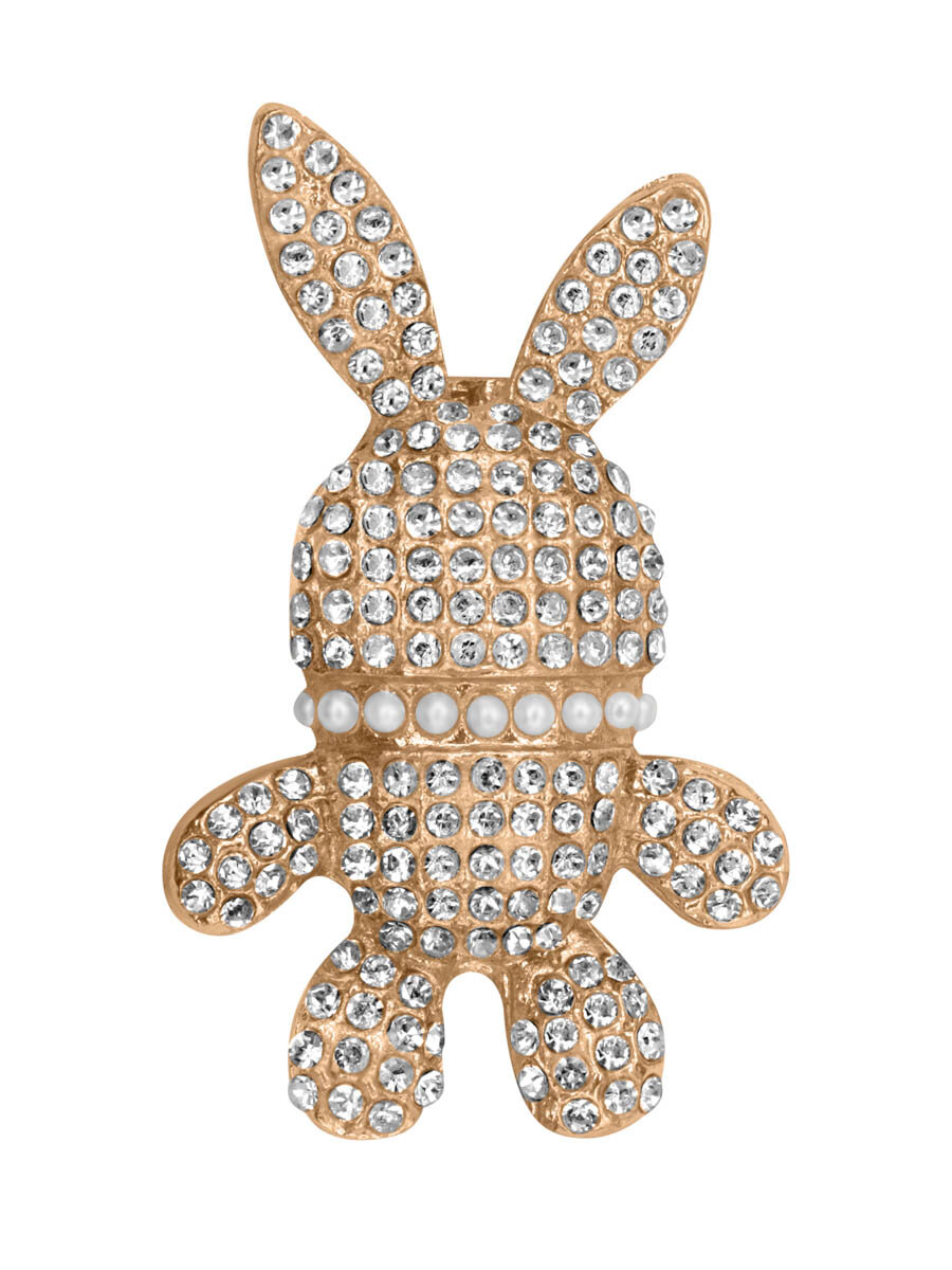 Брошь, стразы