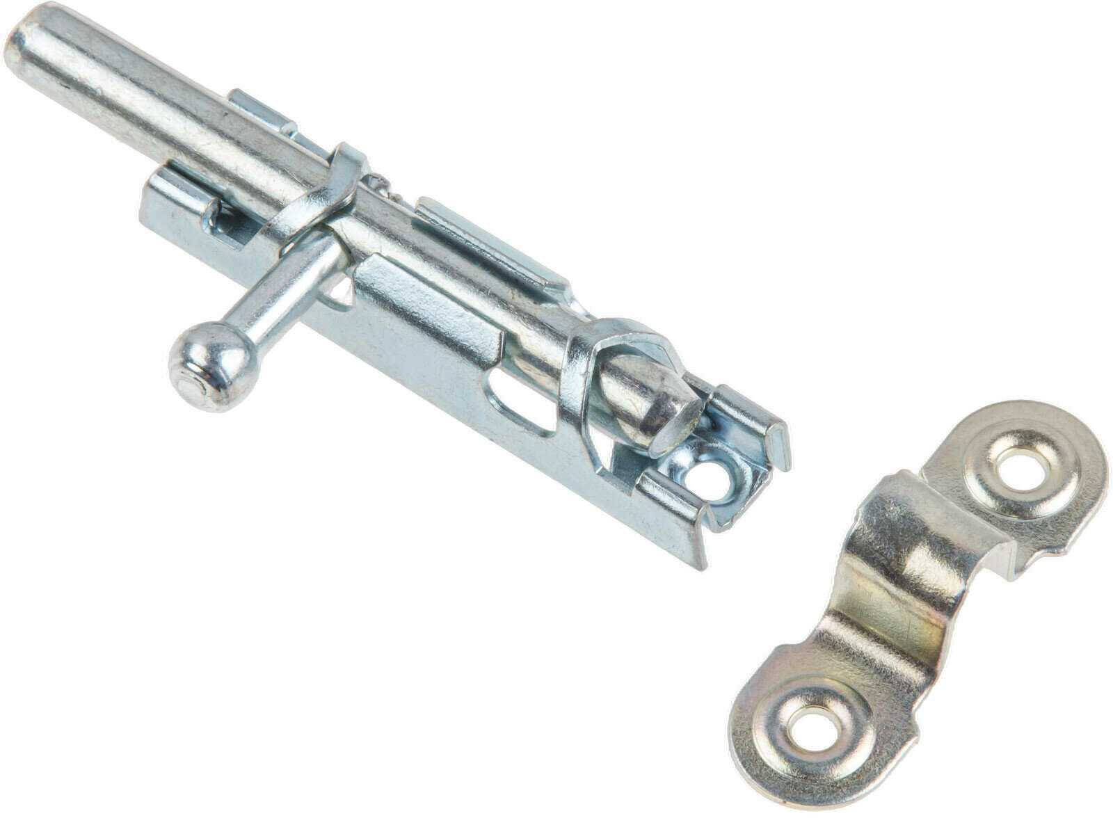 Шпингалет 64 мм с ц. дв. ЗТ1, белый цинк STARFIX