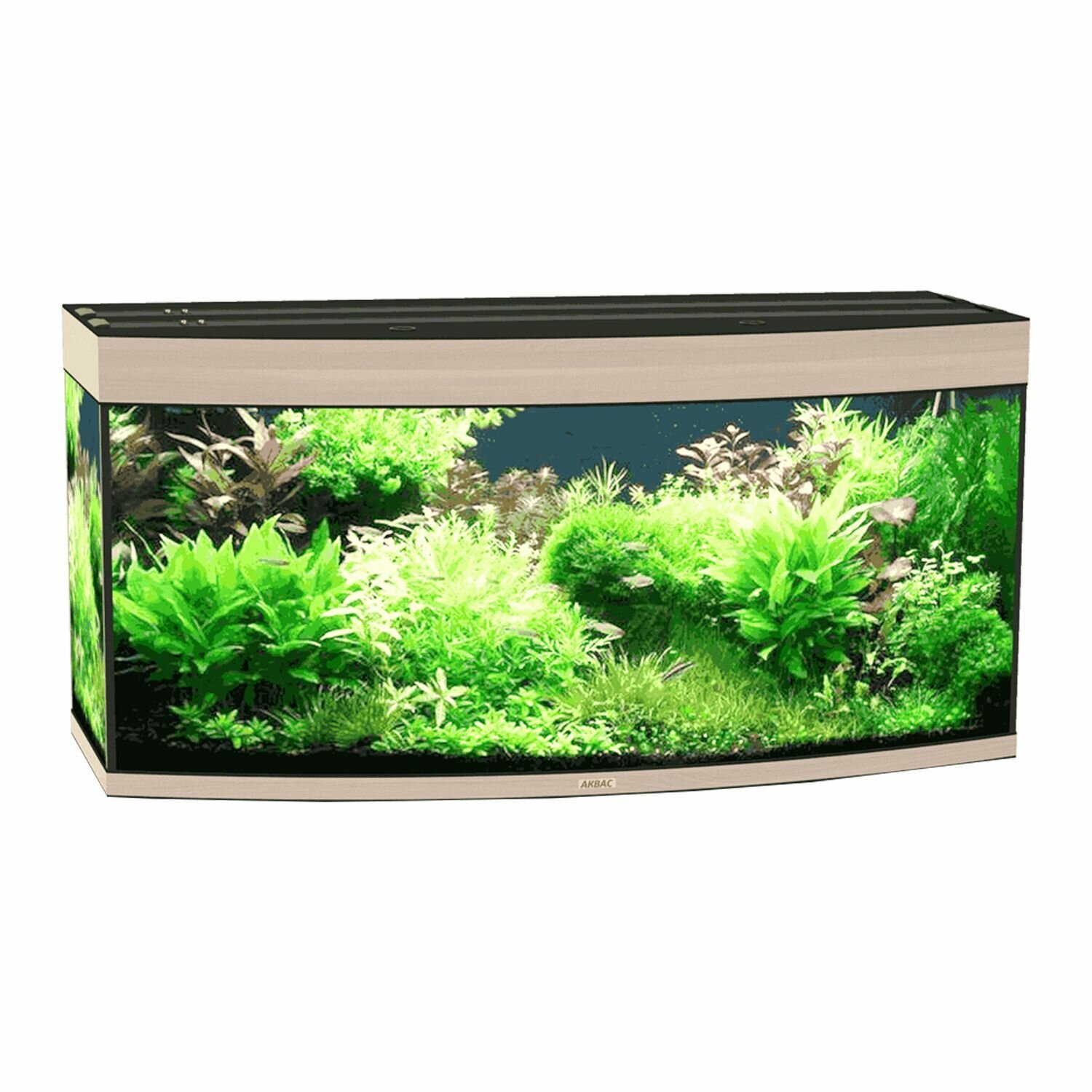 Аквариум панорамный 600 литров с крышкой и освещением (151*66*73 см) Аквас