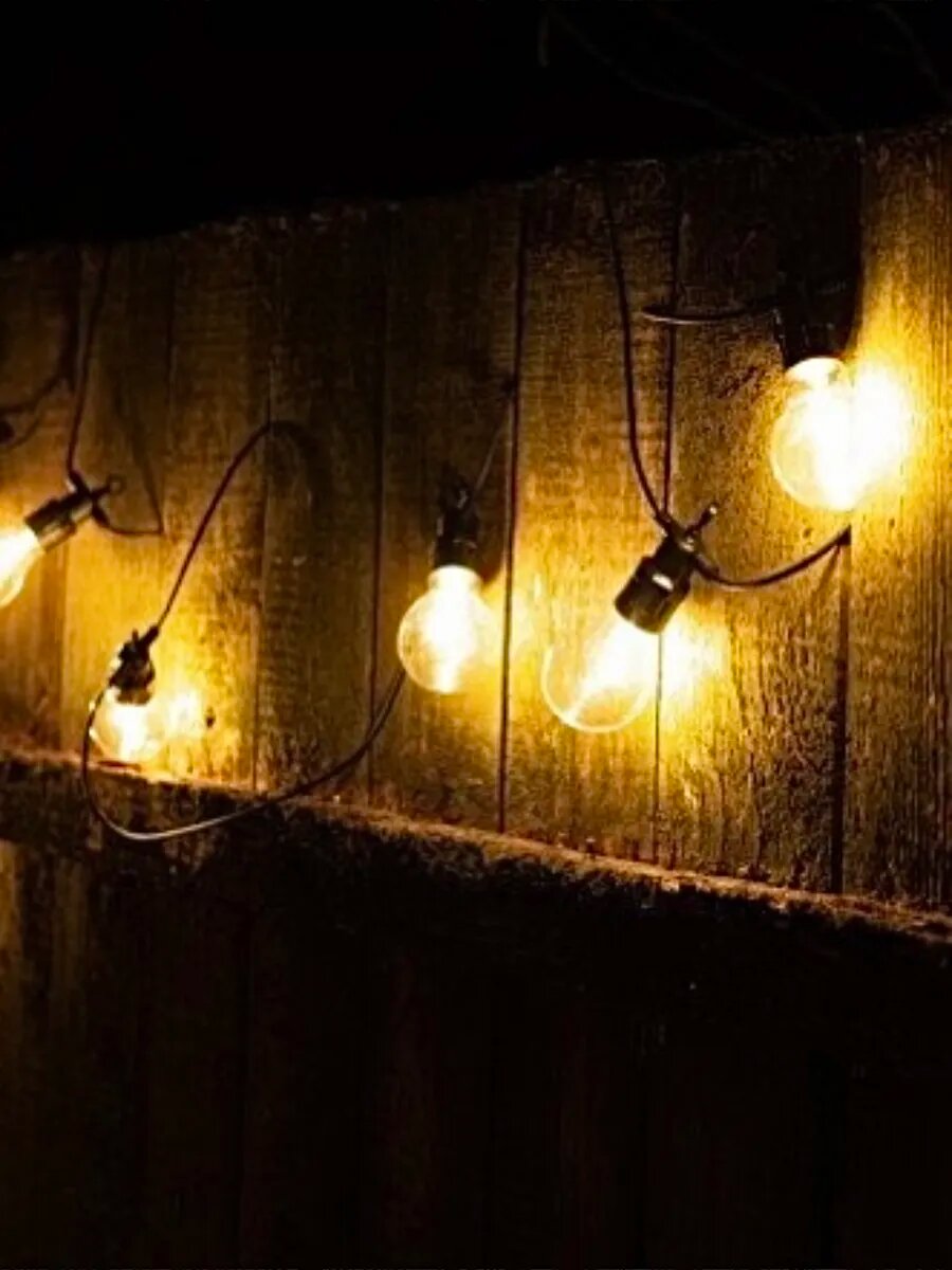 Уличная ретро гирлянда