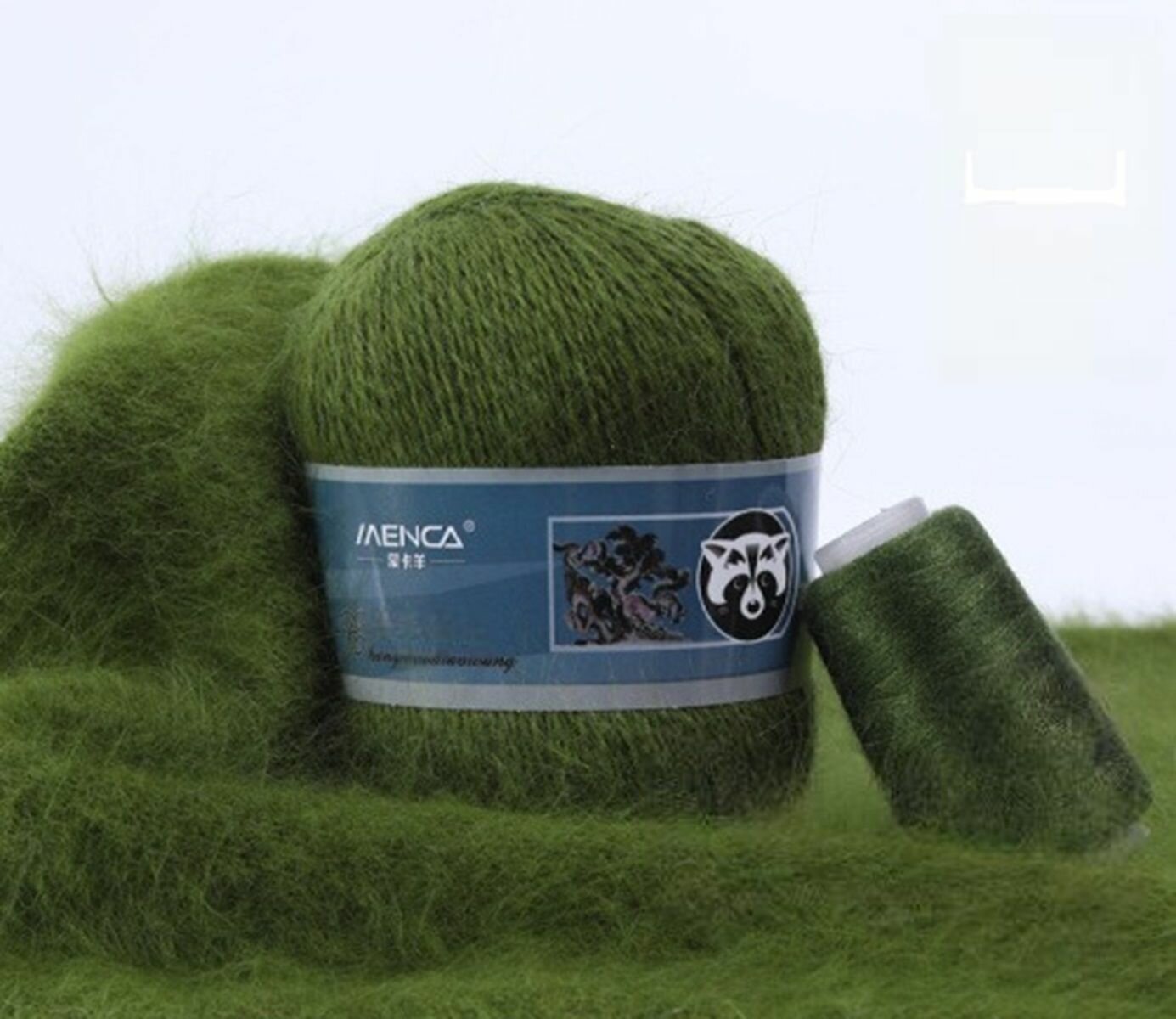 Пряжа Пух норки (синяя этикетка) (5 шт)