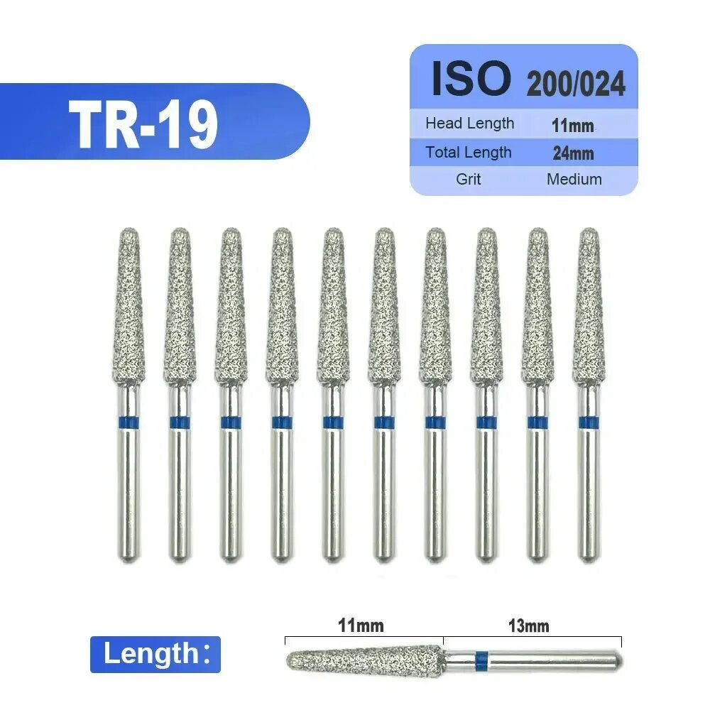 Стоматологические боры TR-19, 10 шт.