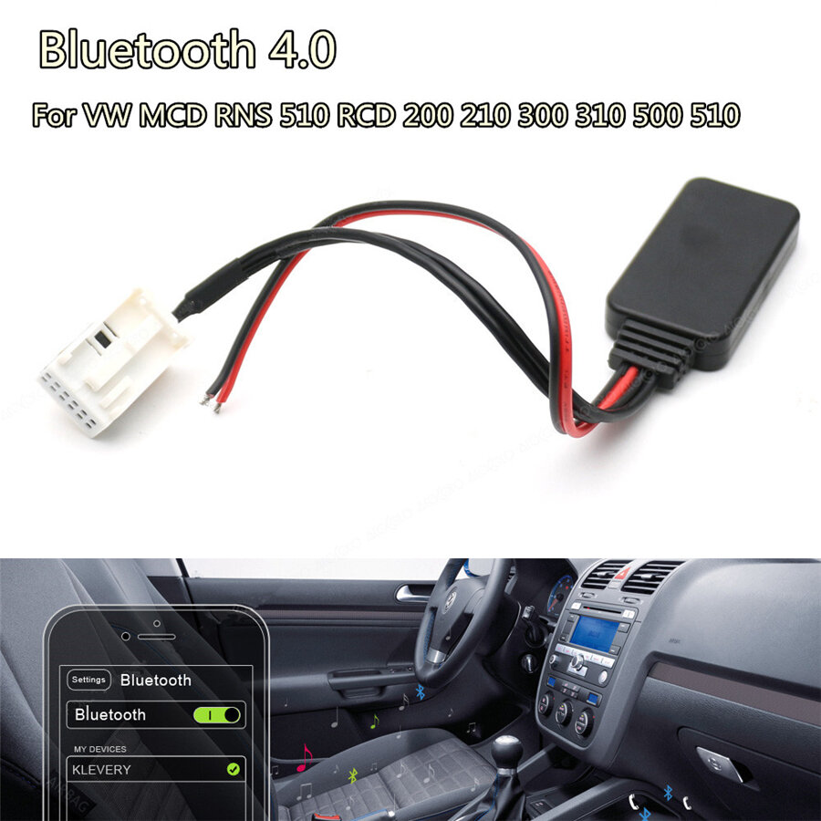 Кабель-комплект адаптера Bluetooth AUX для автомобильных магнитол MCD RNS 300 510 RCD 210 300 310 500 510