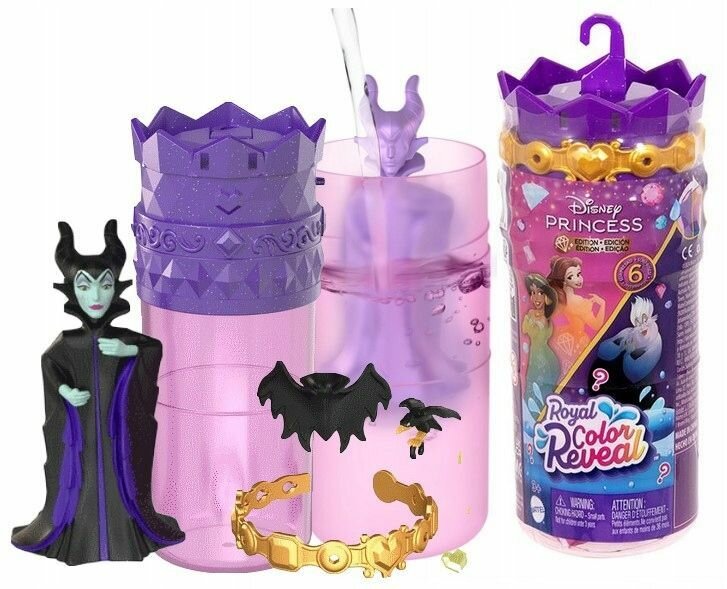 Кукла Mattel Disney Princess Royal Color Reveal - Кукла-принцесса сюрприз + аксессуары - Дисней Принцессы HXH16