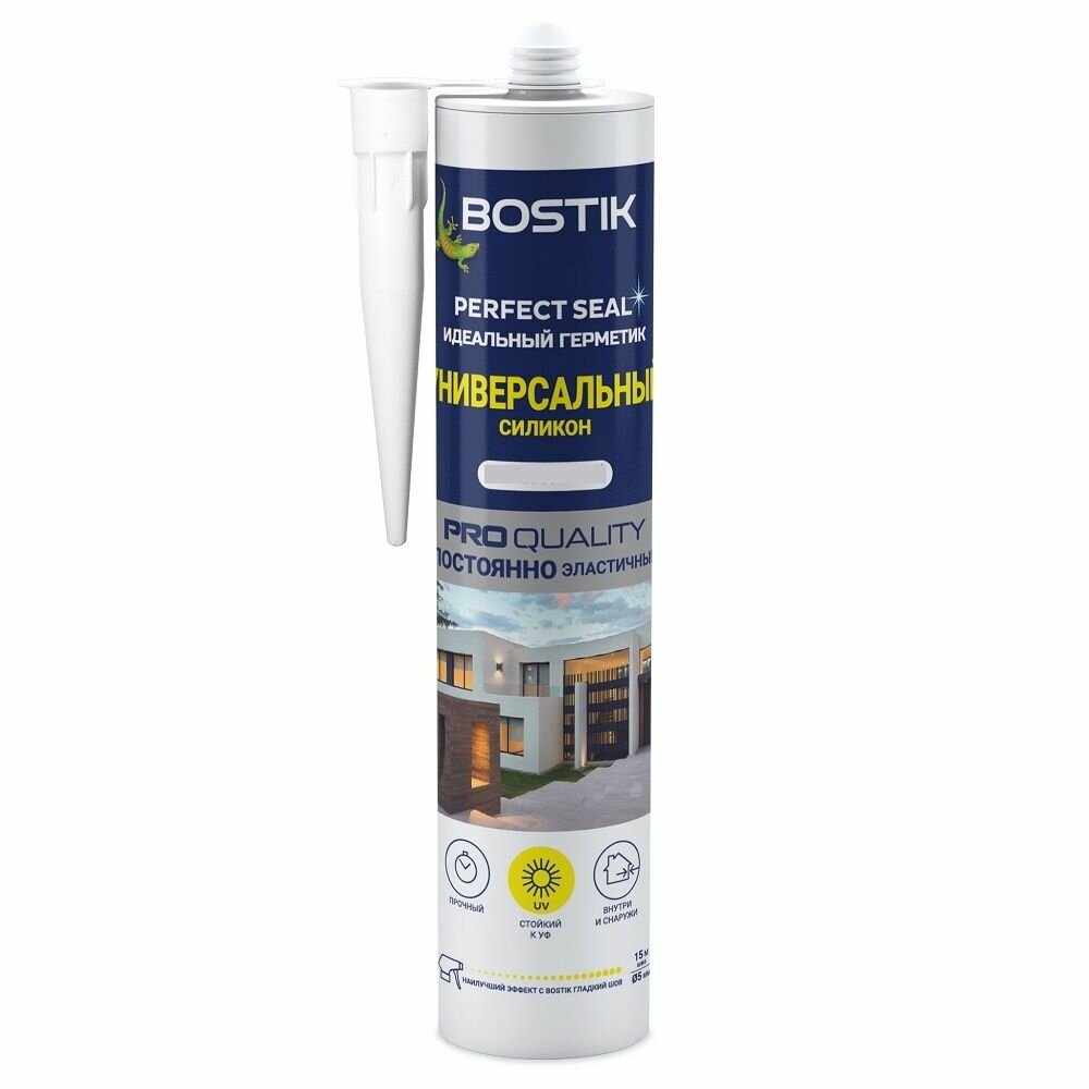 Герметик силиконовый универсальный Bostik Perfect Seal (280мл) прозрачный