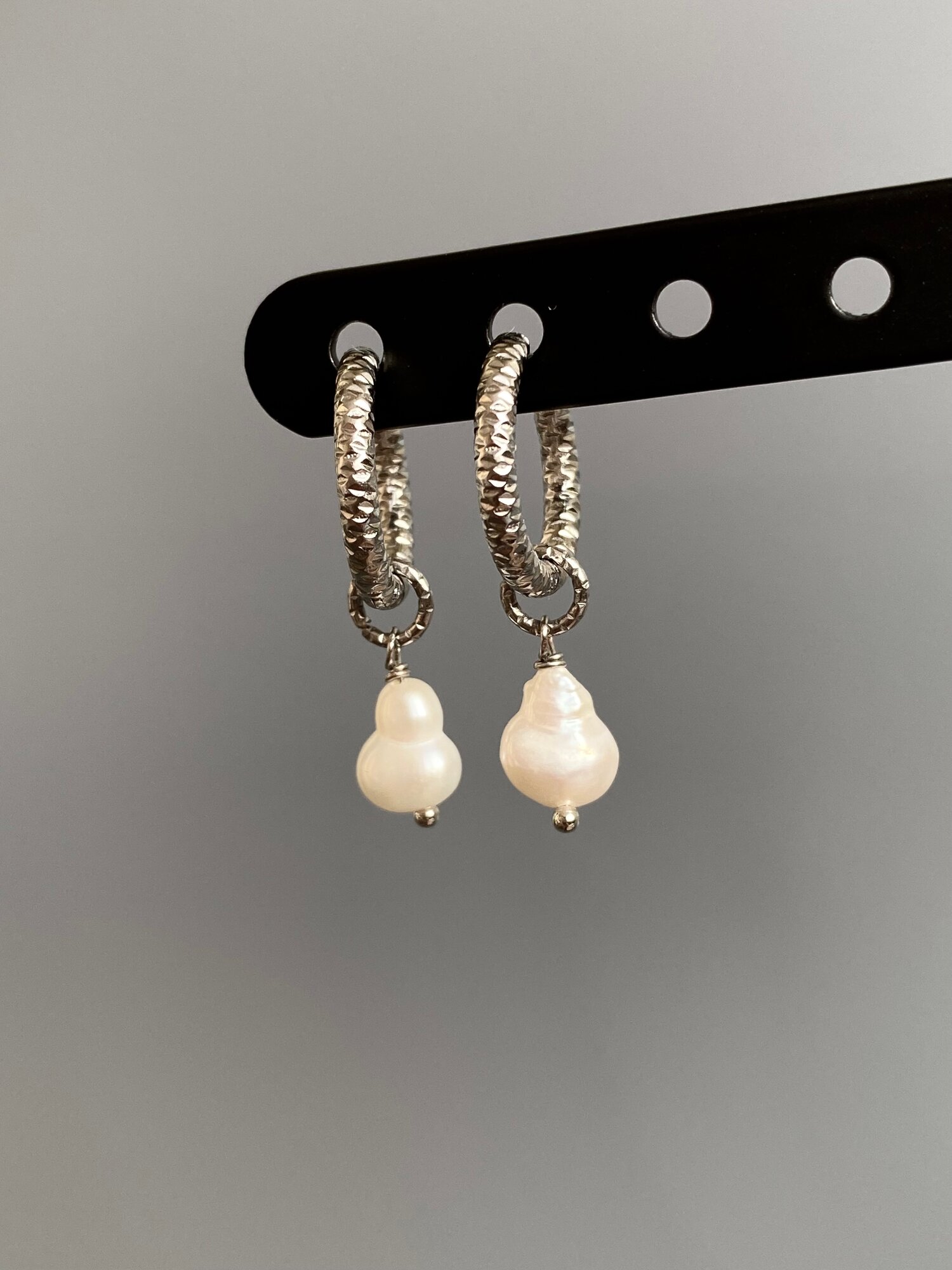 Серьги конго, жемчуг пресноводный