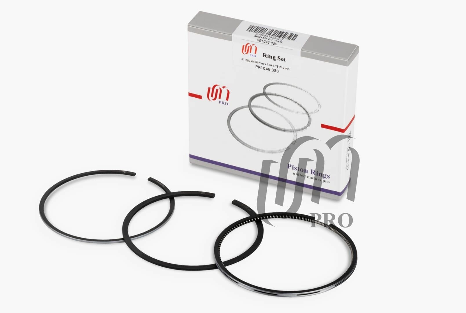 Кольца поршневые 0.50 Audi/VW 1.6 d81.0+0.5 1.5-1.75-3 на 1 цил. UMpro