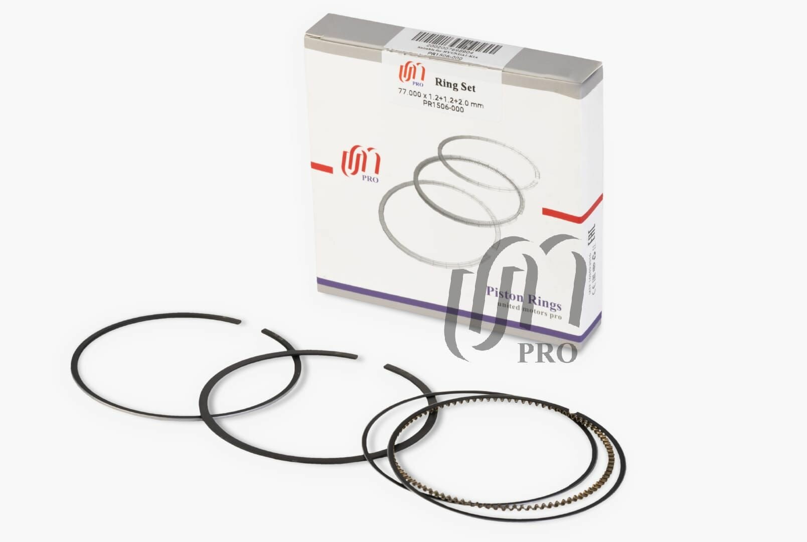 Кольца поршневые STD Hyundai/Kia G4FA d77.0 STD 1.2-1.2-2.0 на 1 цил. (23040-2B001) UMpro