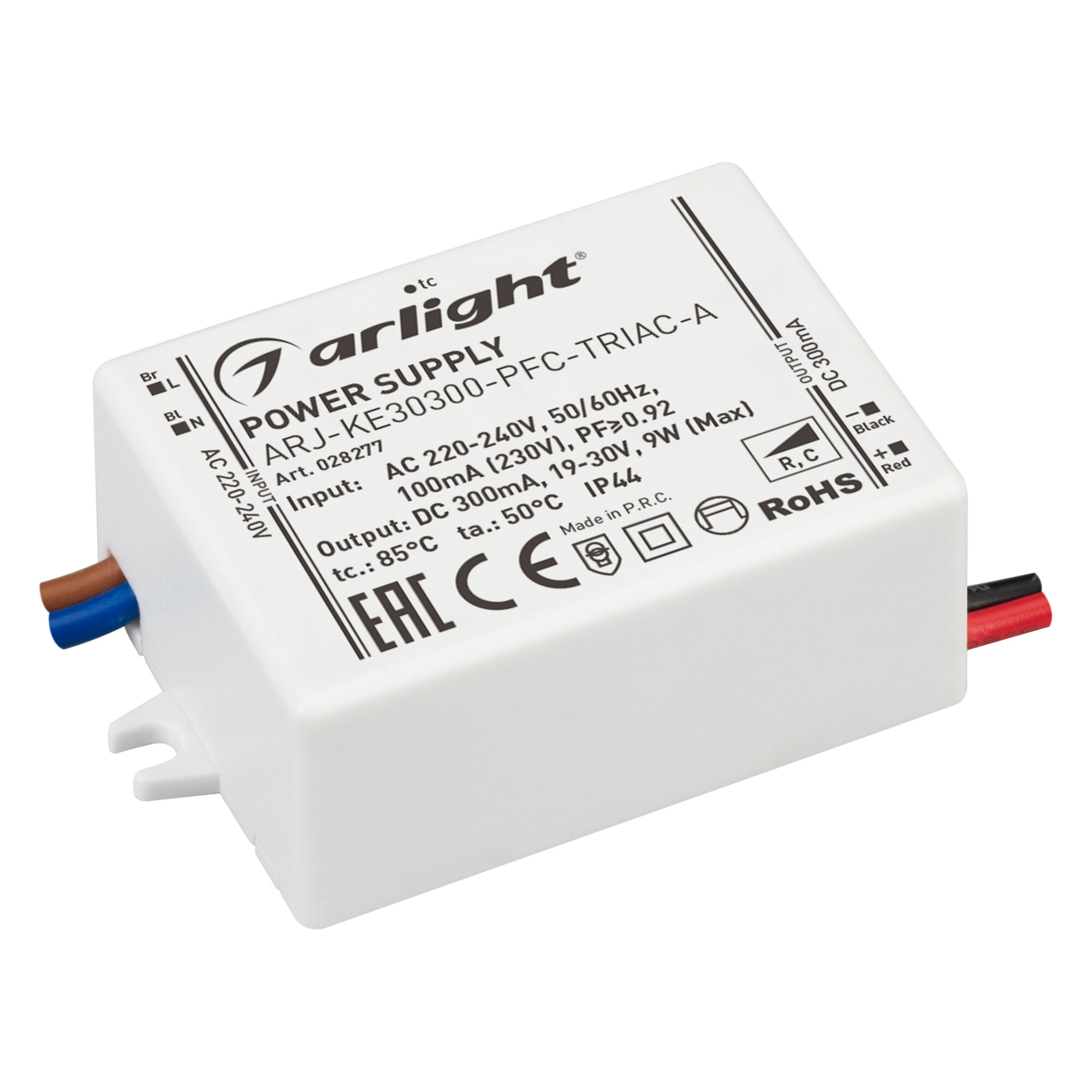 Диммируемый источник тока Arlight Блок питания ARJ-KE30300-PFC-TRIAC-A (9W, 300mA)