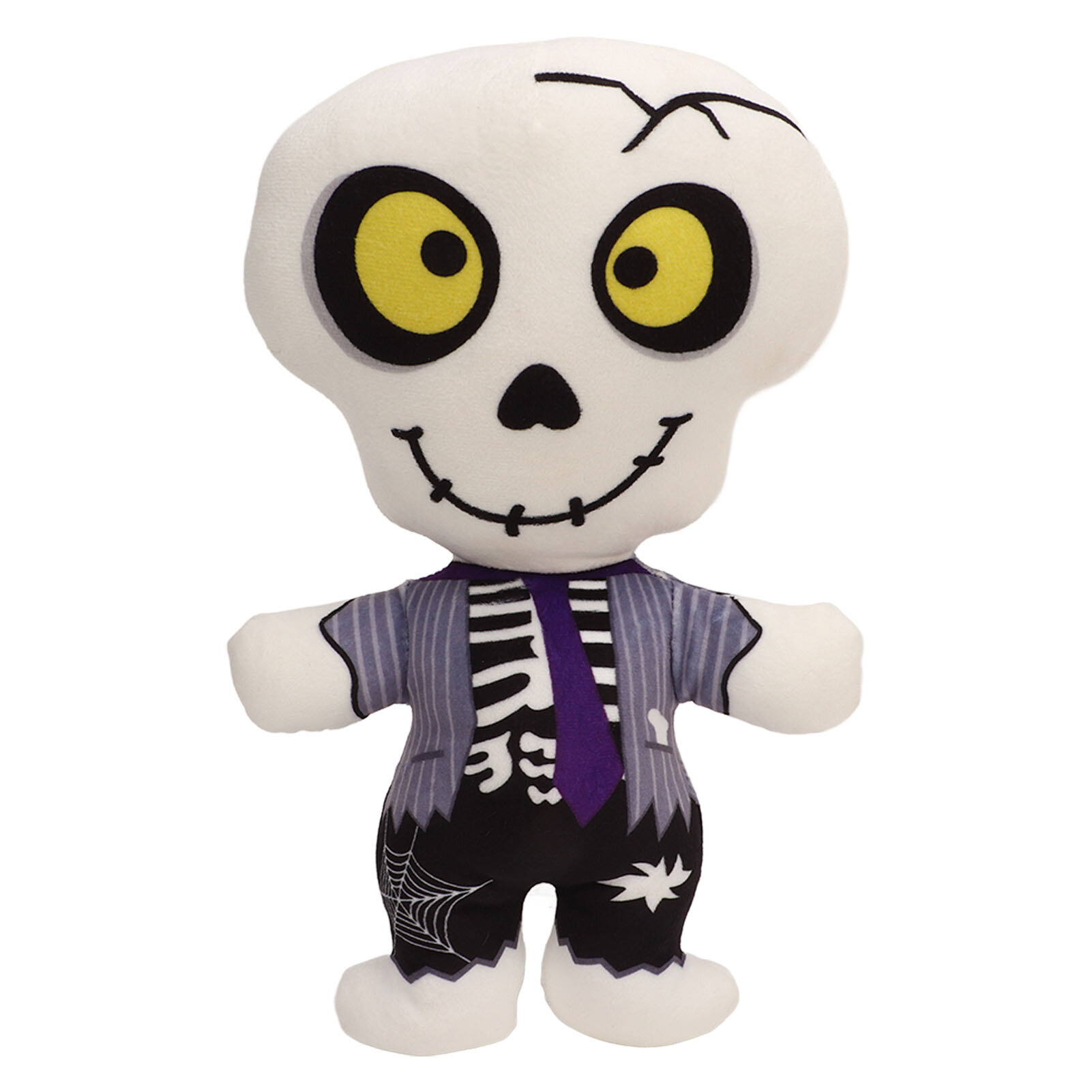 Мягкая игрушка в виде черепа на Хэллоуин, забавная плюшевая кукла-скелет для детей и взрослых, украшение для дома, 11,8 дюймов.