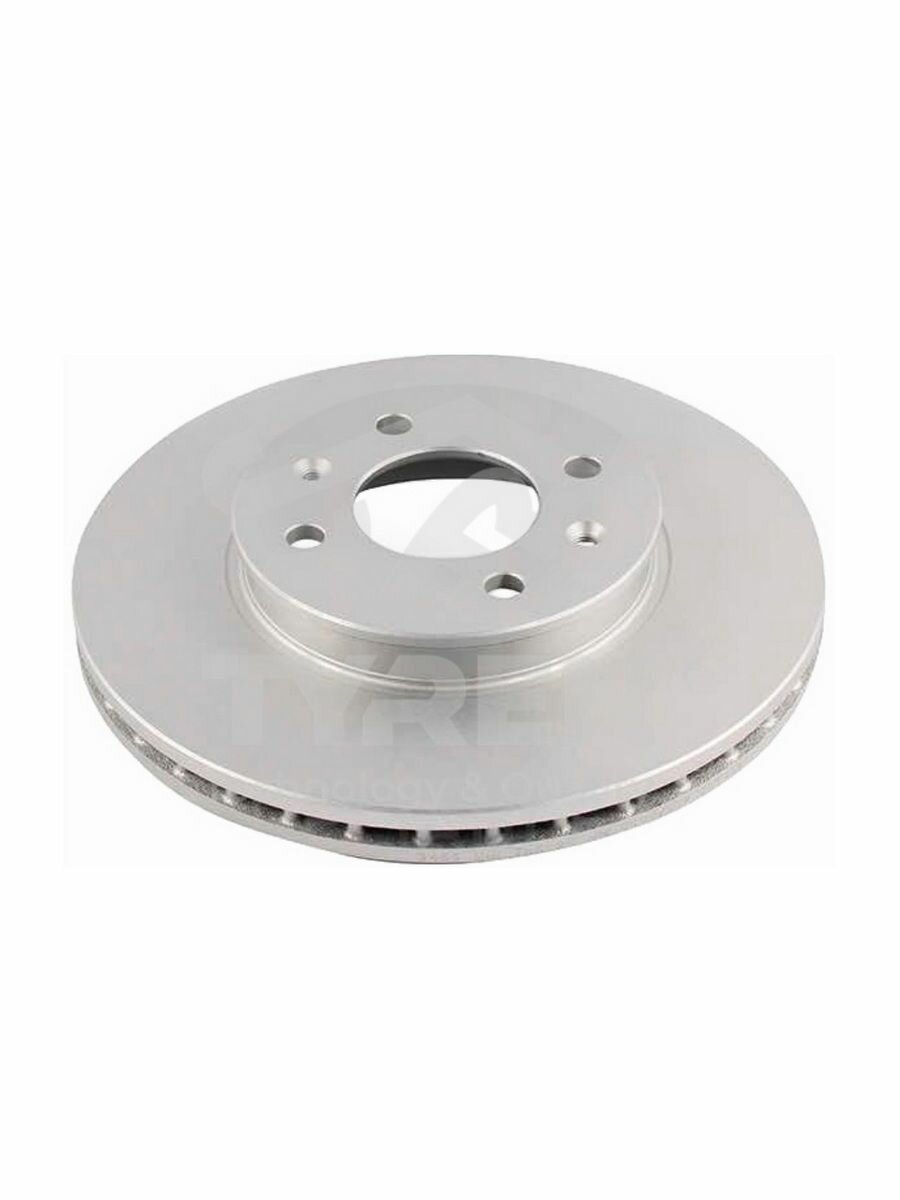 Диск тормозной с покрытием передний вентилируемый для а/м HYUNDAI i20, Accent; KIA Rio, Tyren TYR1114171