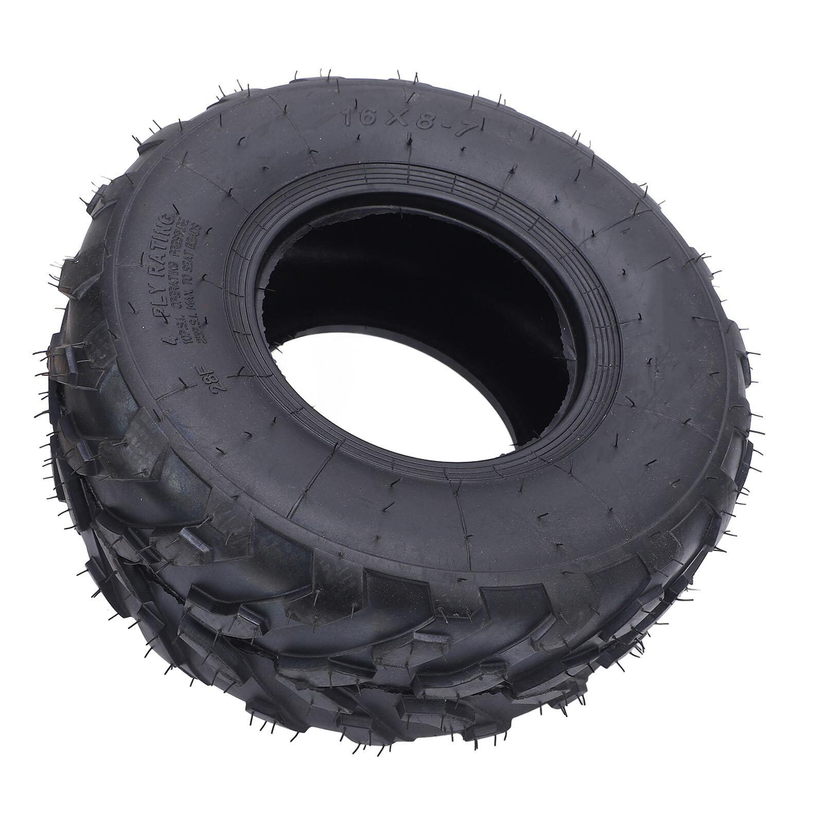 16x8-7 ATV Tire 7 Inch Rubber Replacement Tire for Quad Off Road Go Kart Golf Cart Mini Bike 1 Piece