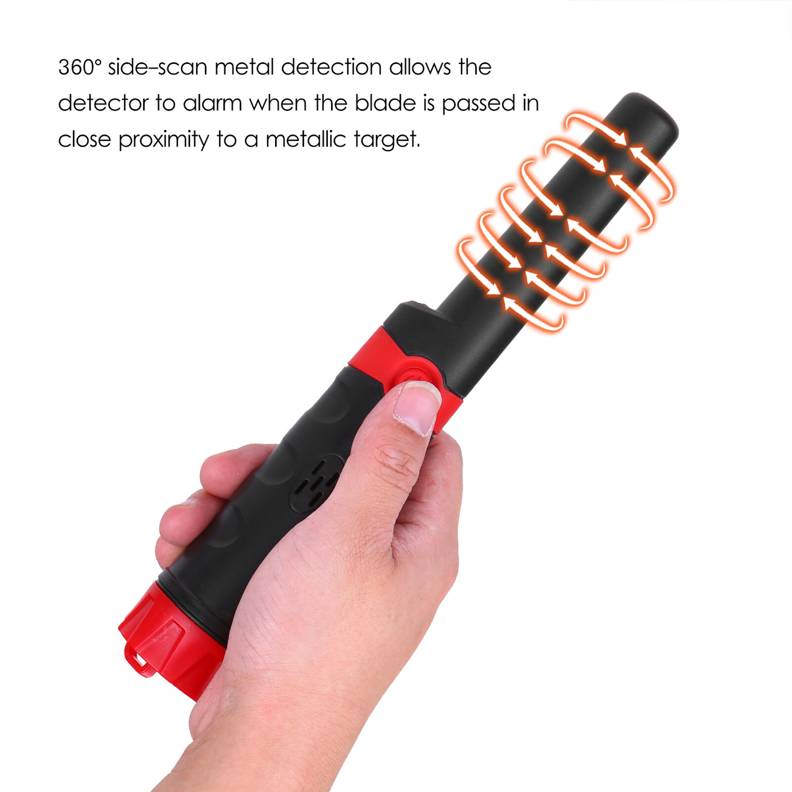 Ручной пинпойнтер, металлоискатель, портативный пинпойнтер, водонепроницаемый металлоискатель, инструмент для поиска сокровищ, металлоискатель, зуммер, вибрация, автоматическая настройка, крепление на