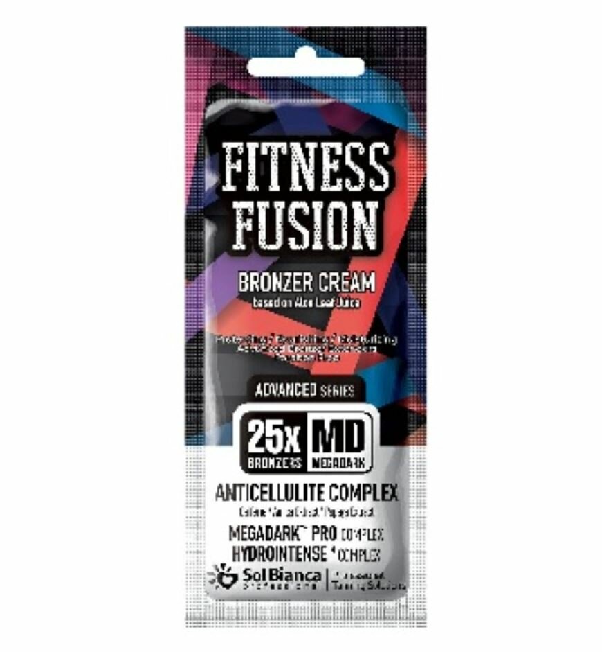 Крем SolBianca Fitness Fusion 25х, с кофеином и экстрактом арники, для солярия, 15 мл