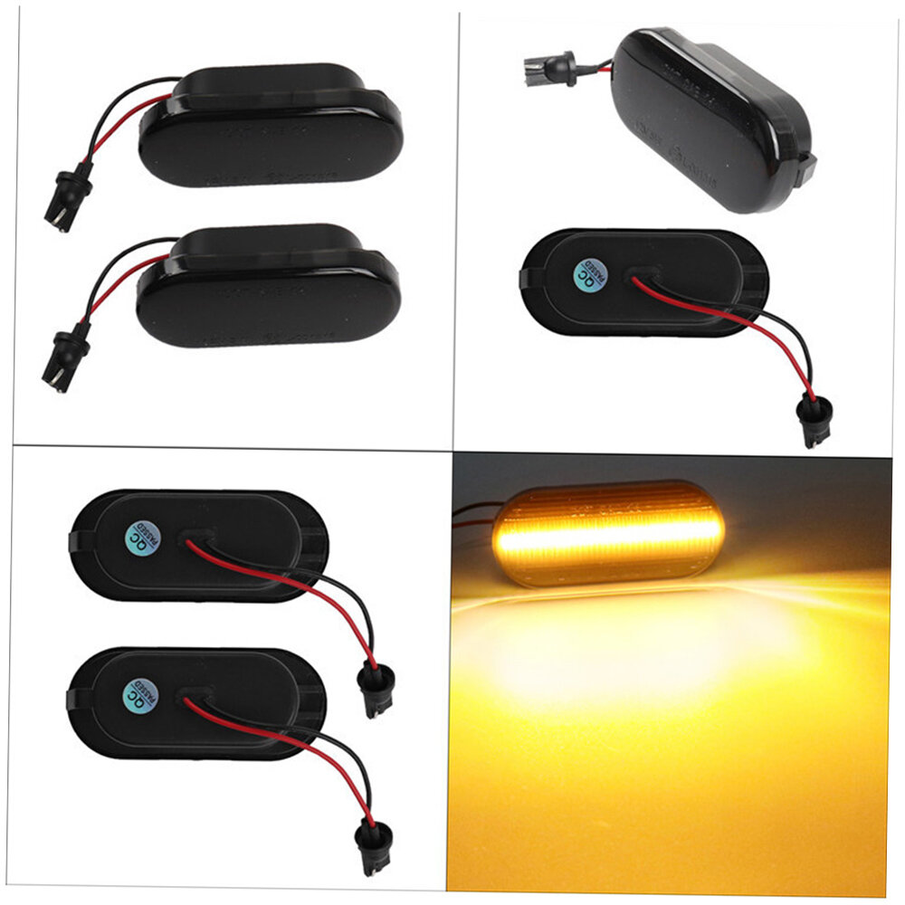 2шт динамический светодиодный боковой габаритный фонарь поворотника замена мигающего света для VW Golf/Passat/Polo