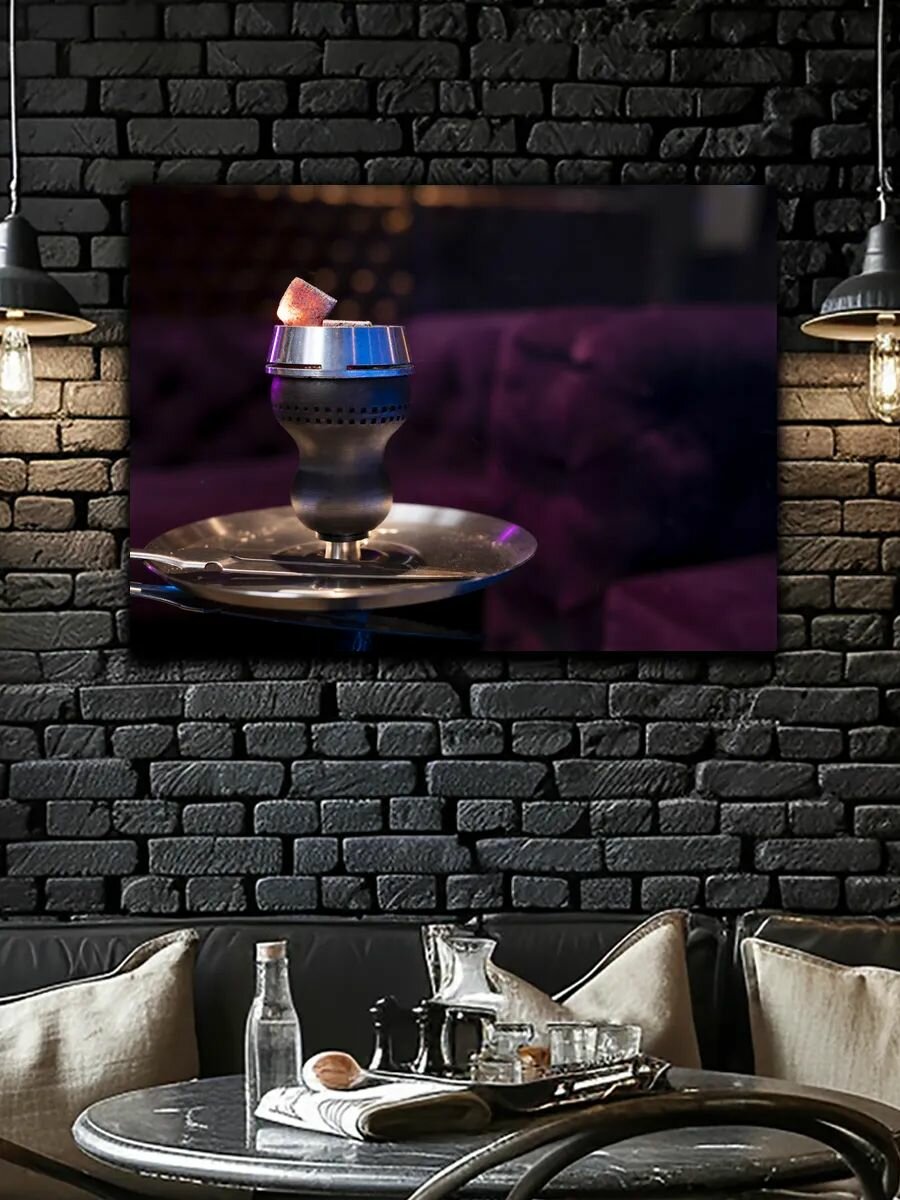 Картина на стену "Кальян бар", 70х50 см