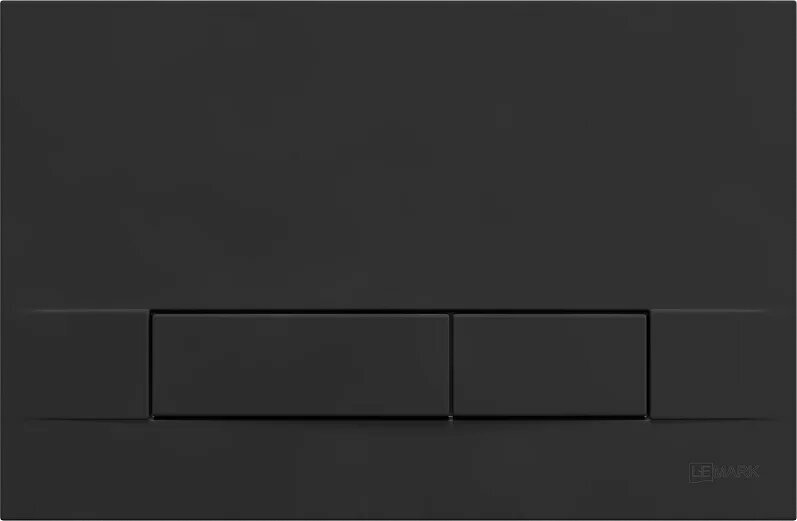 Кнопка смыва для унитаза Lemark Bit 9802006 черная, матовая, кнопка для инсталляции, двойной смыв