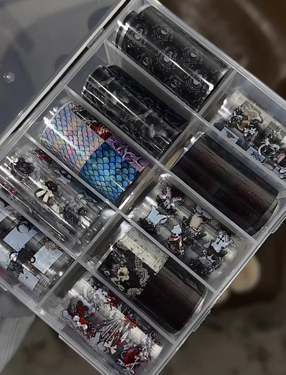 Набор для маникюра Misscheering 10 рулонов фольги для ногтей FOX-06-7Y