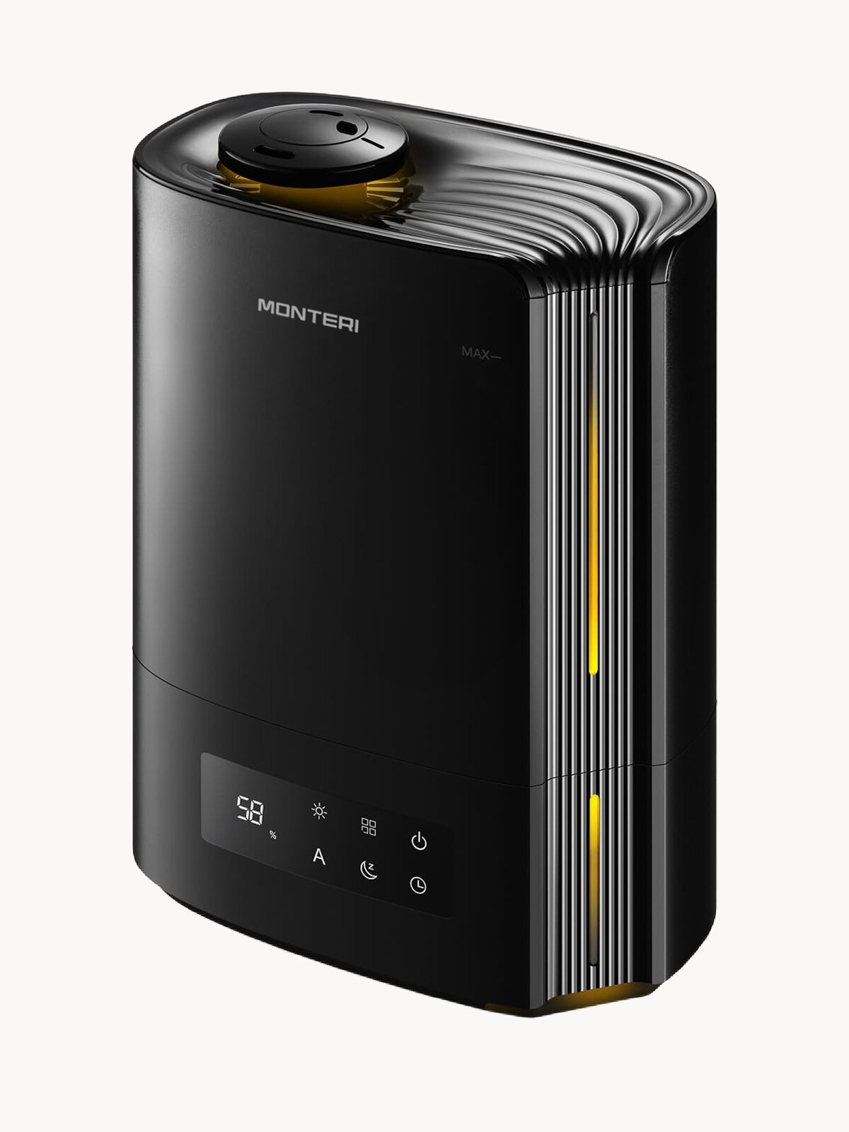 Увлажнитель воздуха для квартиры MONTERI Wasser B25, ультразвуковой, с аромадиффузором, подсветкой и гигрометром