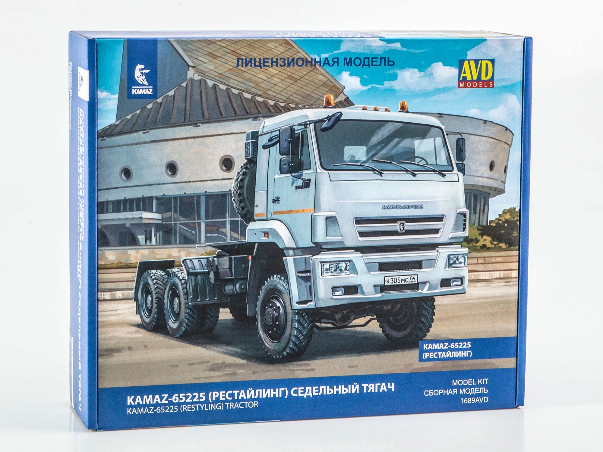 КАМАЗ-65225 (рестайлинг) седельный тягач, масштаб 1:43, сборная модель