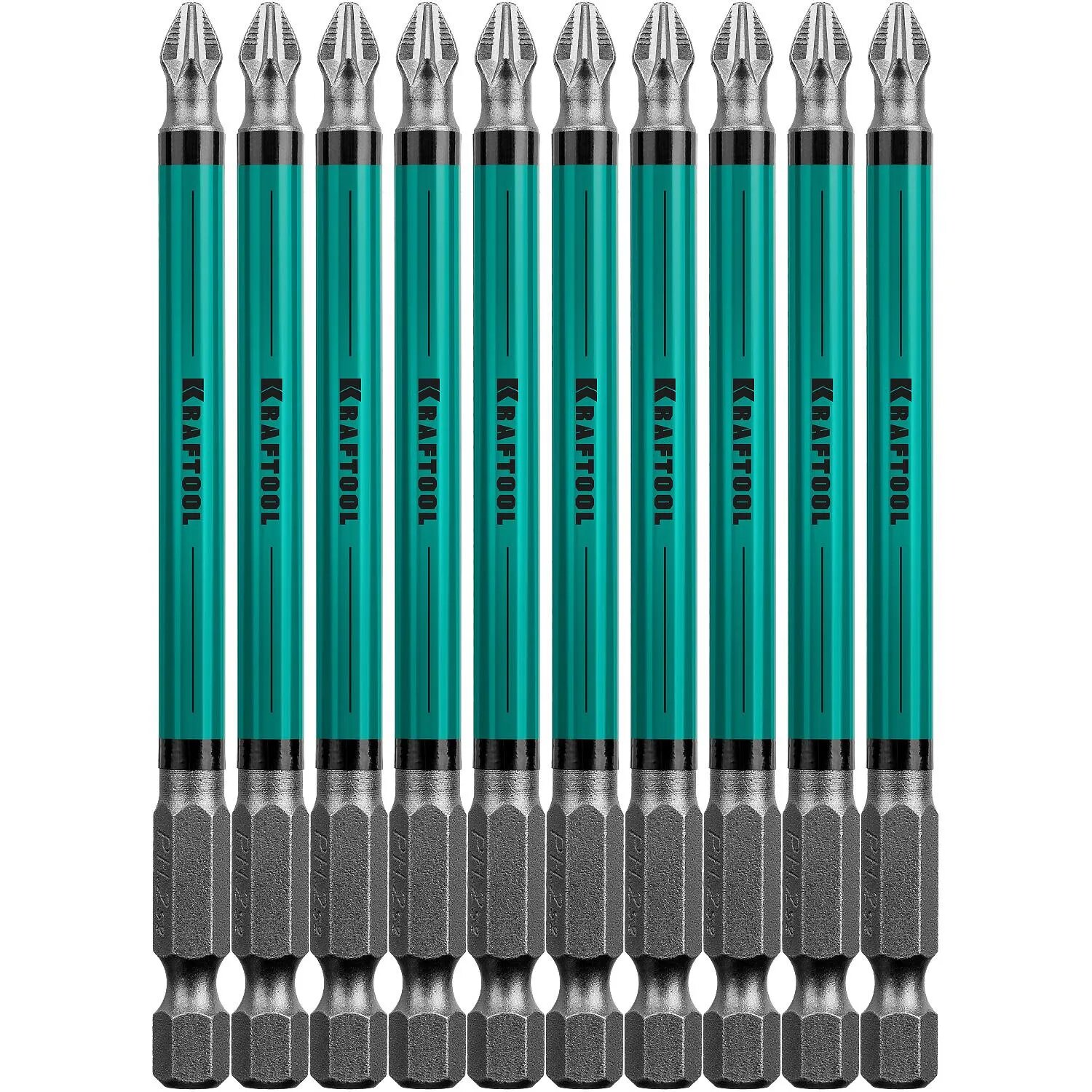 Бита KRAFTOOL Optimum Line PH2, 100 мм, тип E, 10 шт/уп (26122-2-100-10)
